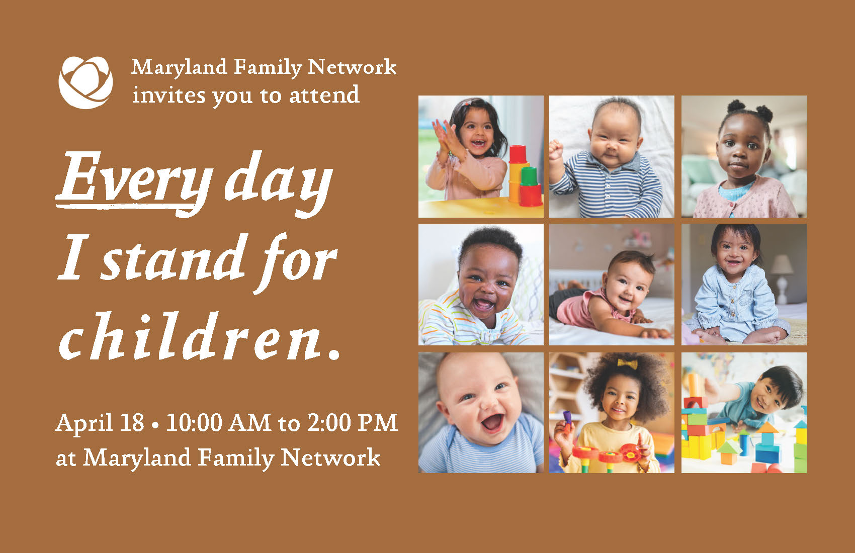 Everyday I Stand For Children Conference presented by Maryland Family ...